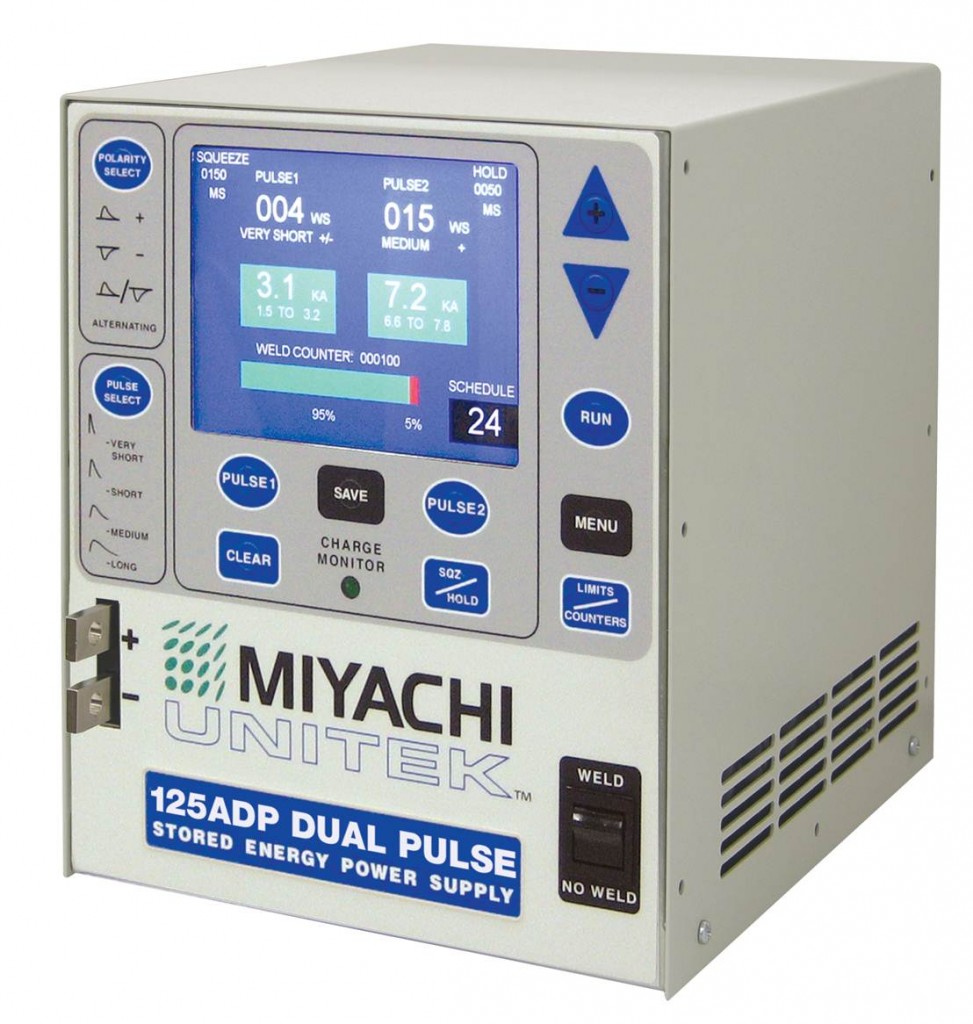 Battery Power Online | Miyachi Unitek Announces Model 125ADP Dual Pulse Capacitive Discharge Welder